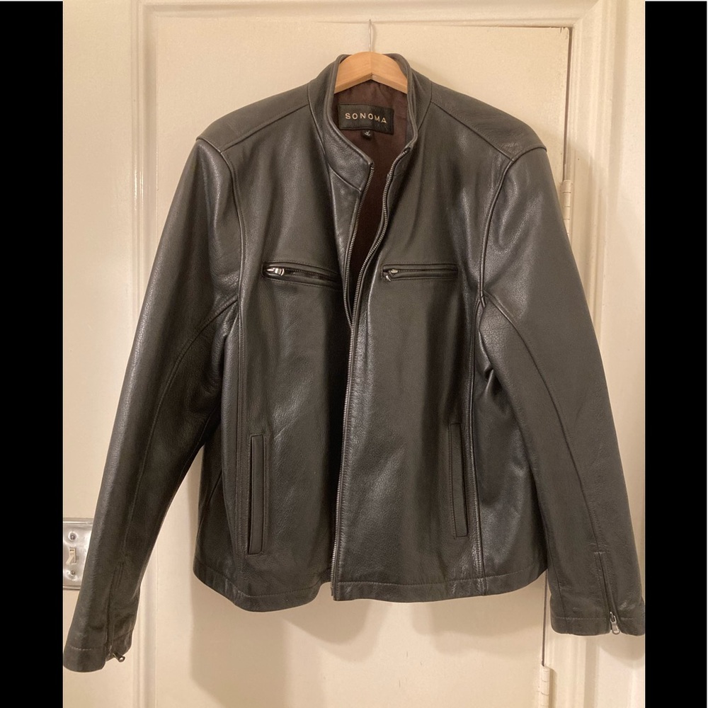 New Genuine Leather Jacket. Very Heavy Leather Lined.… - Gem
